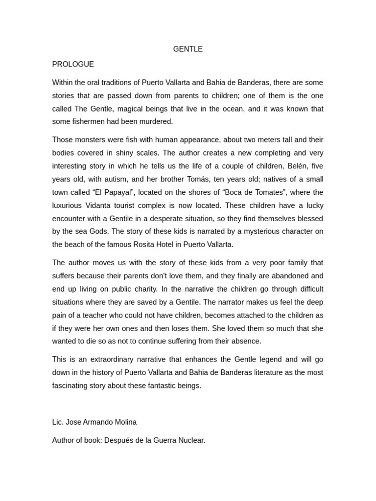 GENTLE Prologo | PDF