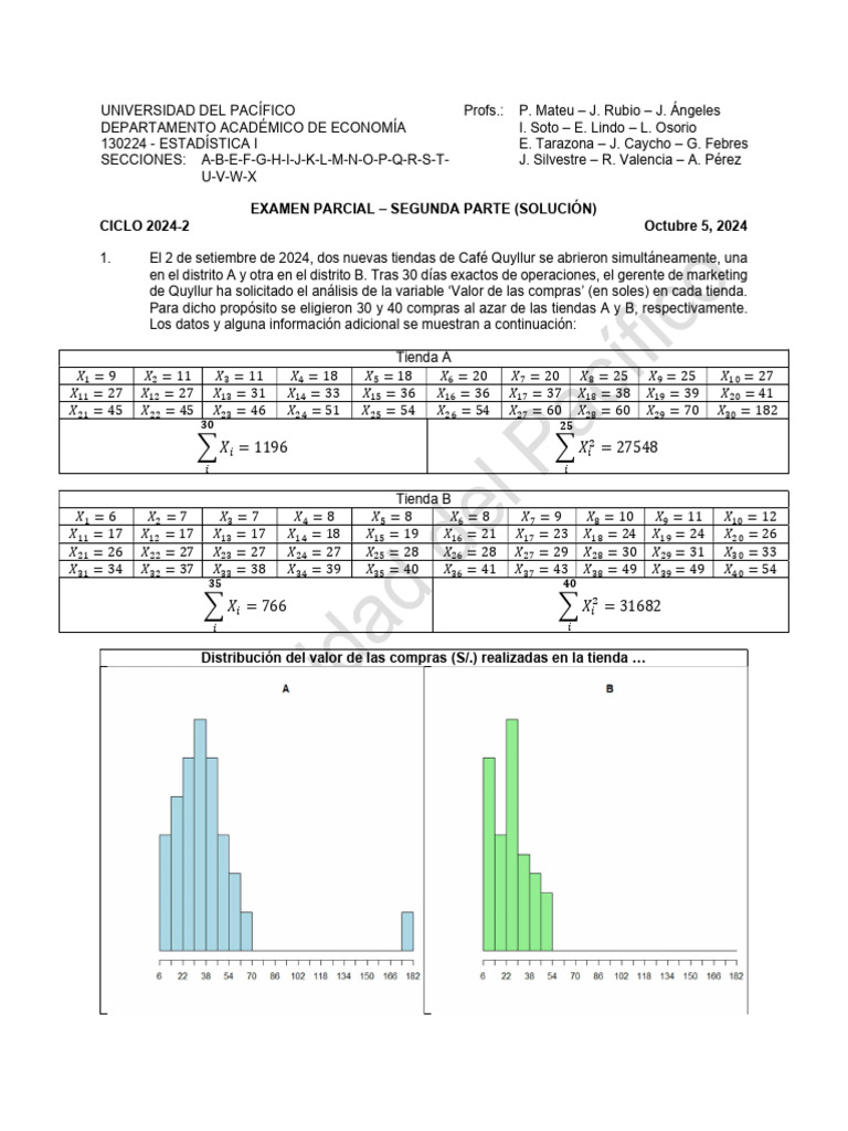 Est1-2024-2 EP - Sol PP - 250508 - 171939 | PDF | café
