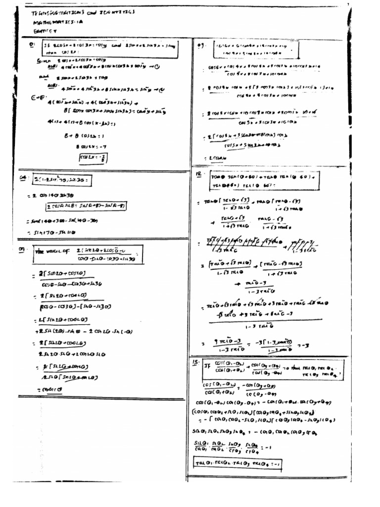Transformations Ex 3 Pdf