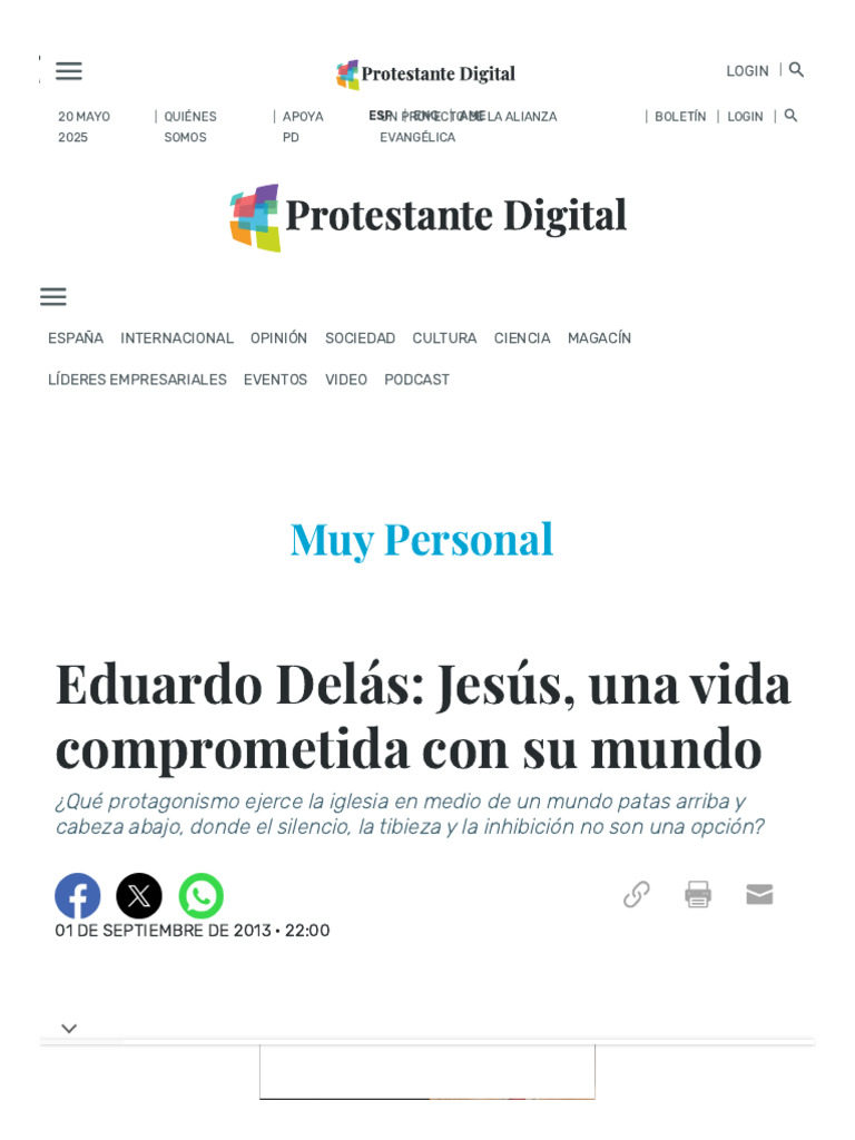 Eduardo Delas, una vida comprometida con su mundo | PDF | Jesús ...