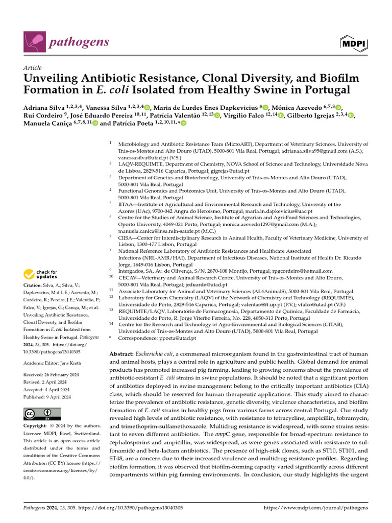 Unveiling Antibiotic Resistance, Clonal Diversity, And Biofilm ...