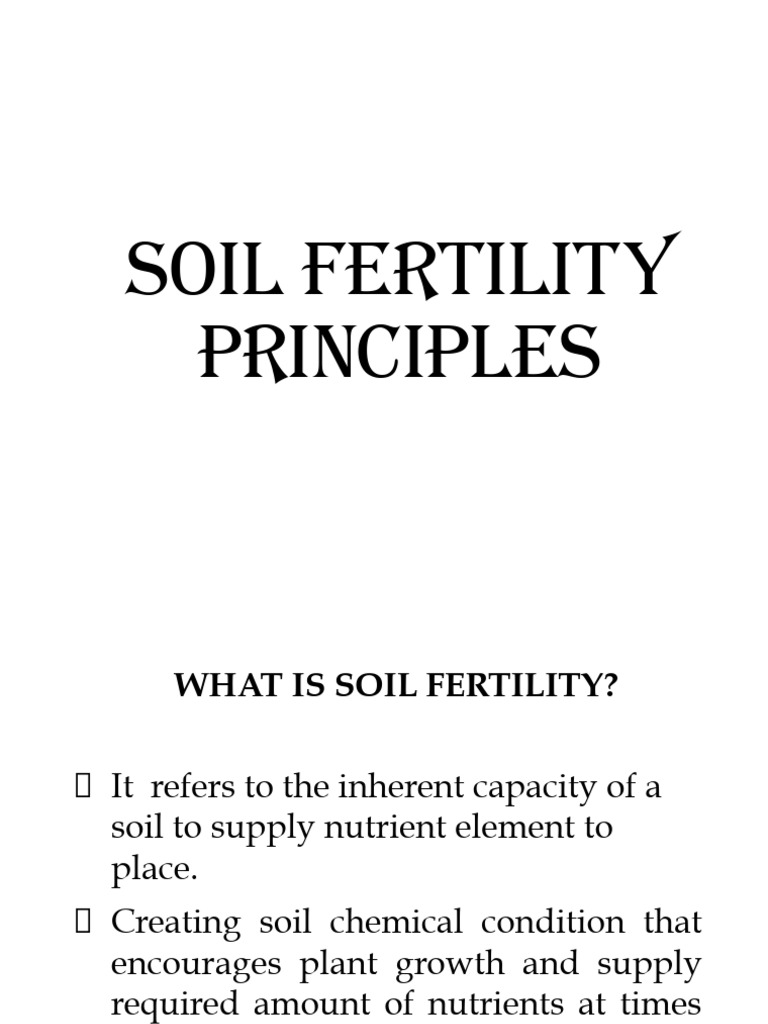 Soils 11-Chapter 4 (Soil Fertility) | PDF | Soil | Nitrate