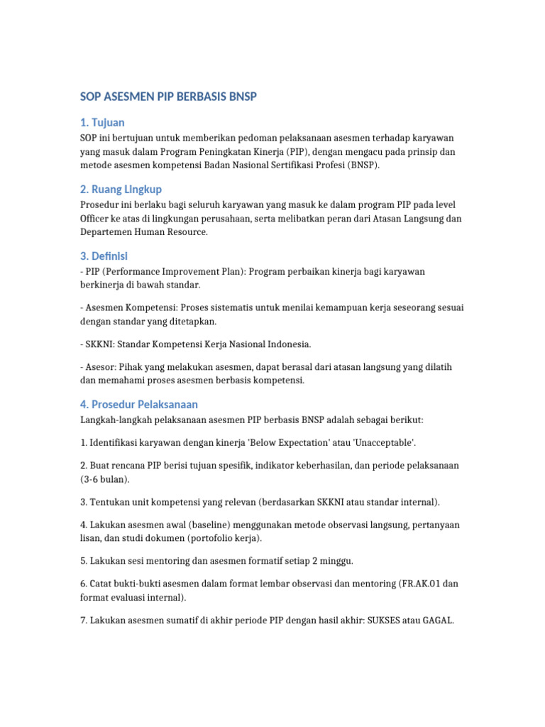SOP_Asesmen_PIP_Berbasis_BNSP | PDF