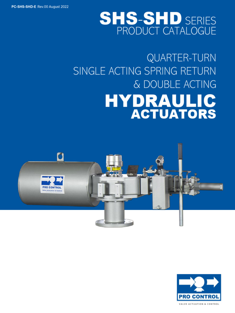 PROCONTROL - PC SHS SHD e REV.00 | PDF | Valve | Actuator