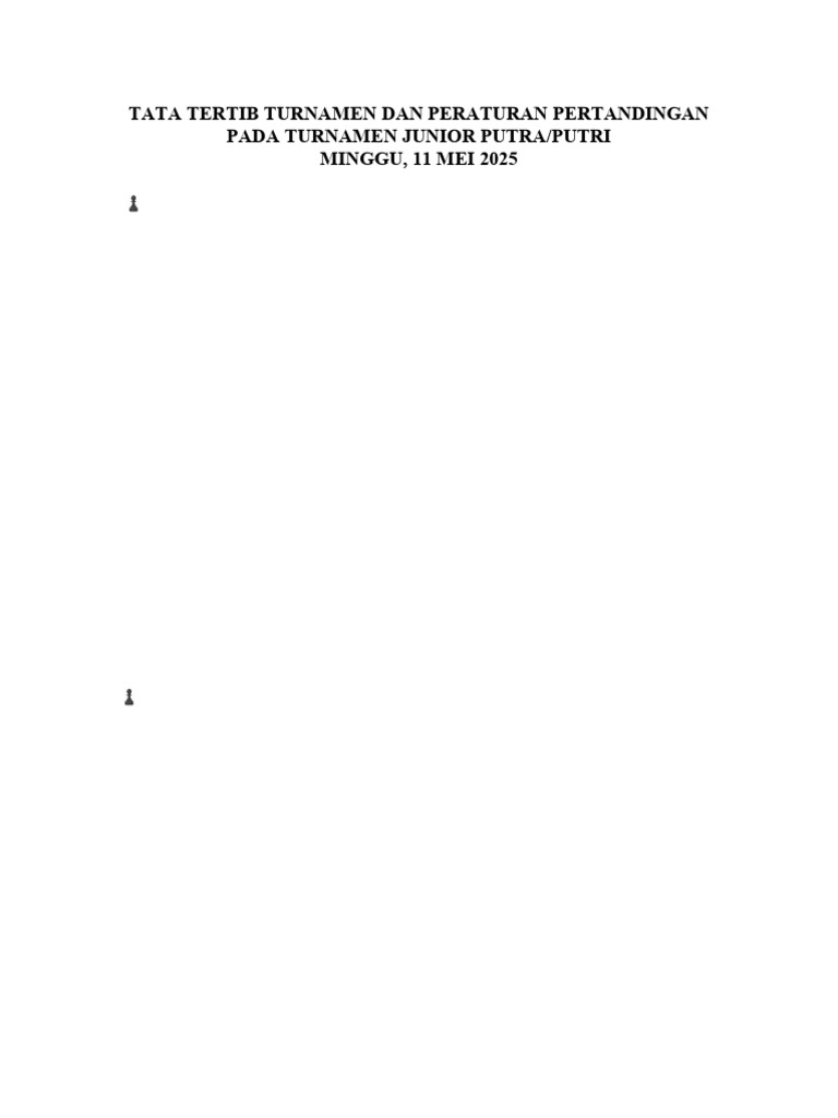 Syarat Rokade dalam Turnamen Catur | PDF