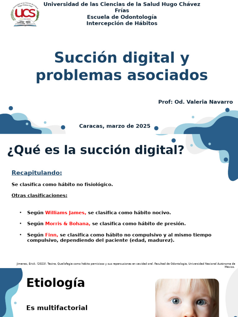 Succion Digital | PDF | Orina nocturna al dormir | Odontología