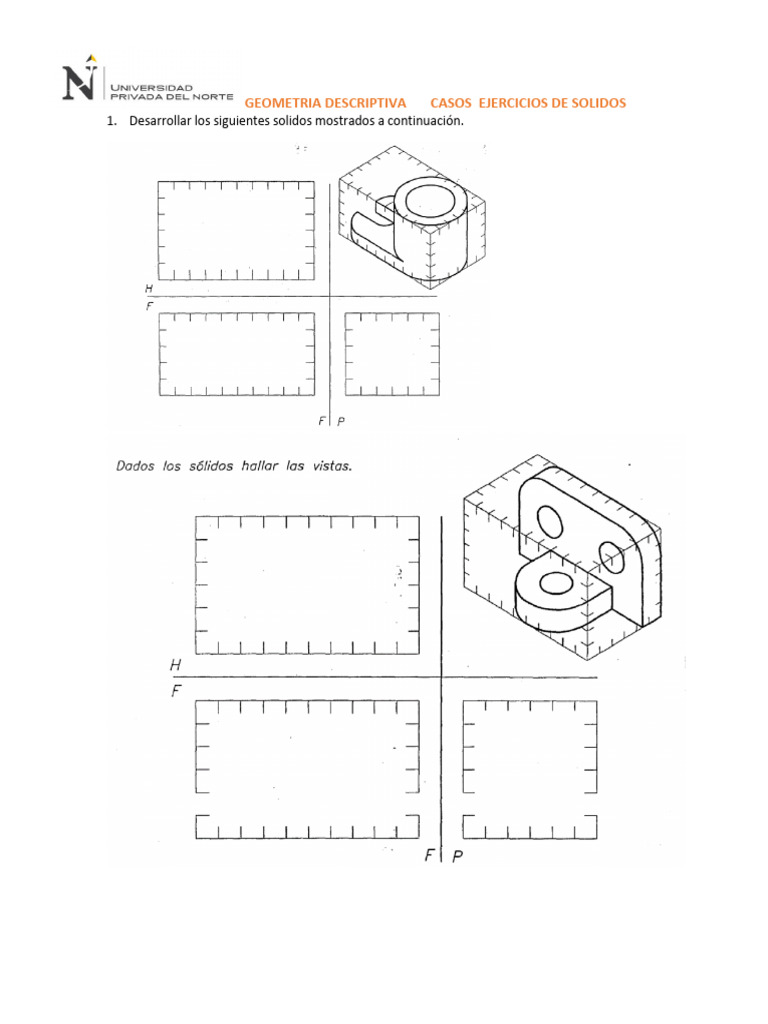 Ejercicios de Solidos | PDF