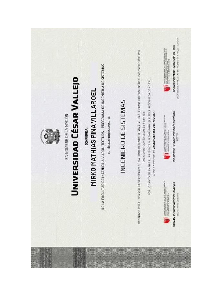 Certificado de Titulacion | PDF