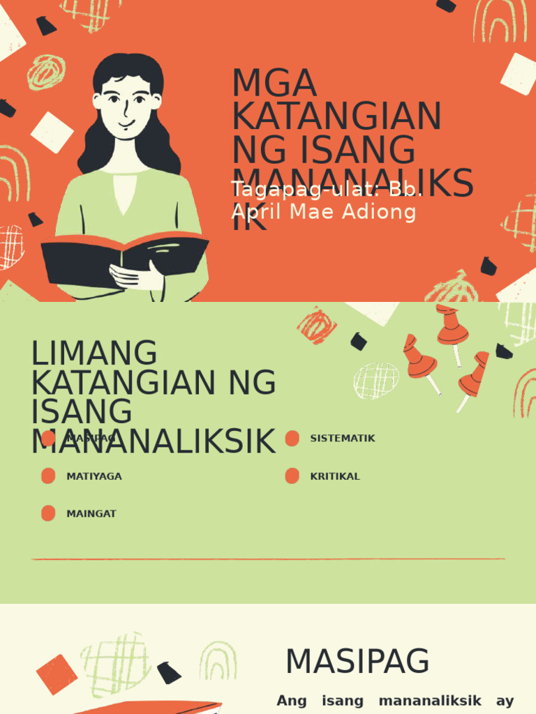 MGA KATANGIAN NG ISANG MANANALIKSIK | PDF
