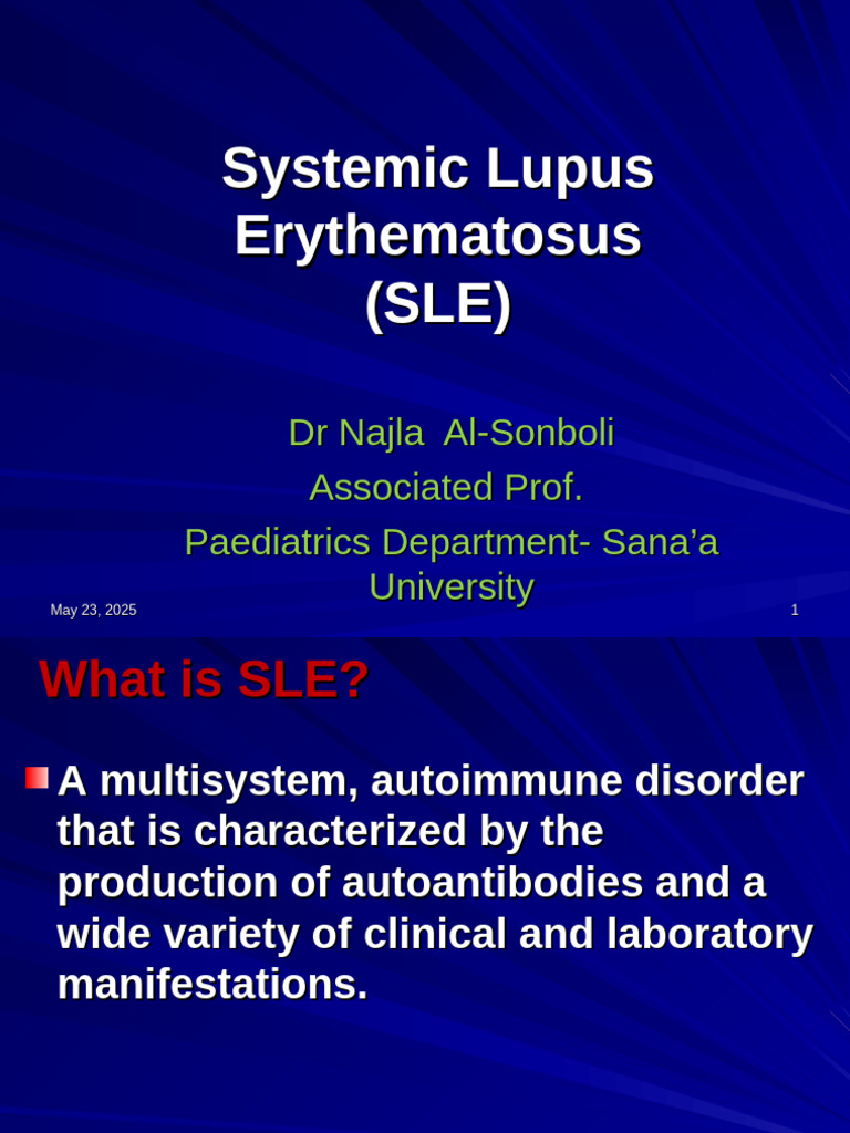 Understanding Systemic Lupus Erythematosus | PDF | Complement System ...