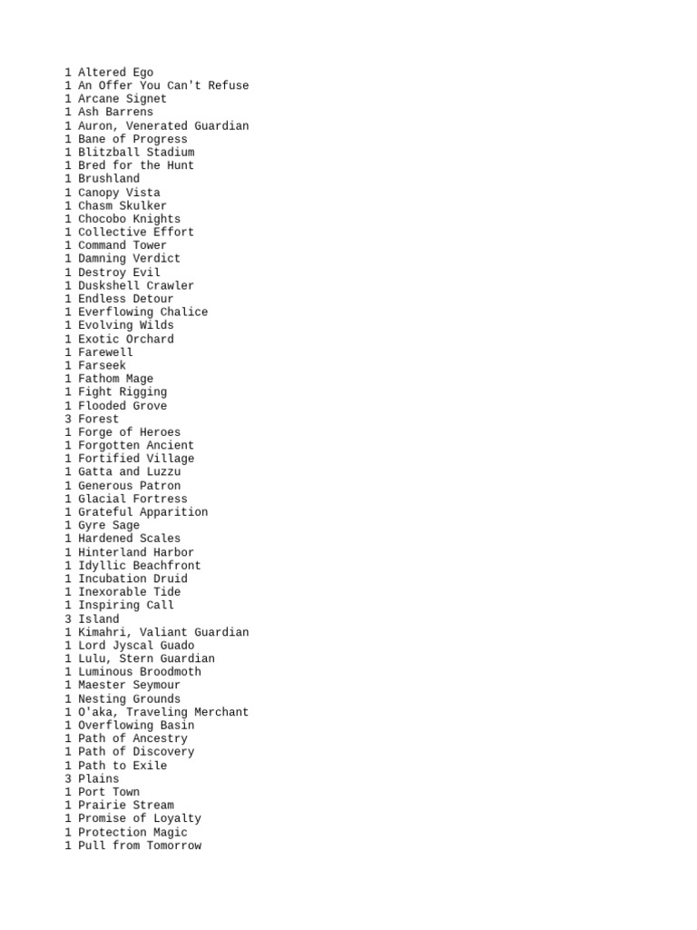 Deck - Counter Blitz (Final Fantasy X) (With Specific Versions) | PDF