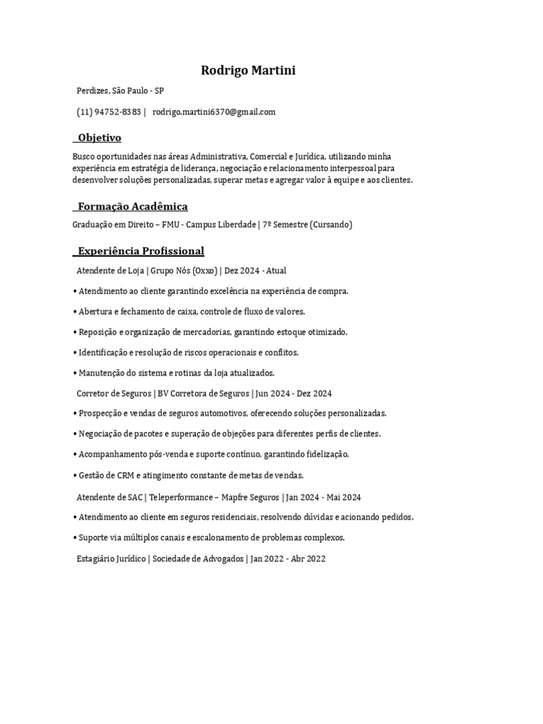CV Rodrigo-Martini Compressed | PDF | Business
