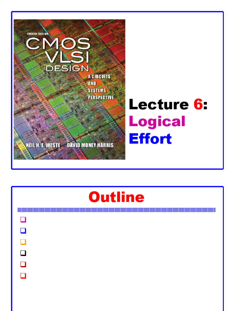Lect6-Logicaleffort V1 | PDF | Logic Gate | Integrated Circuit