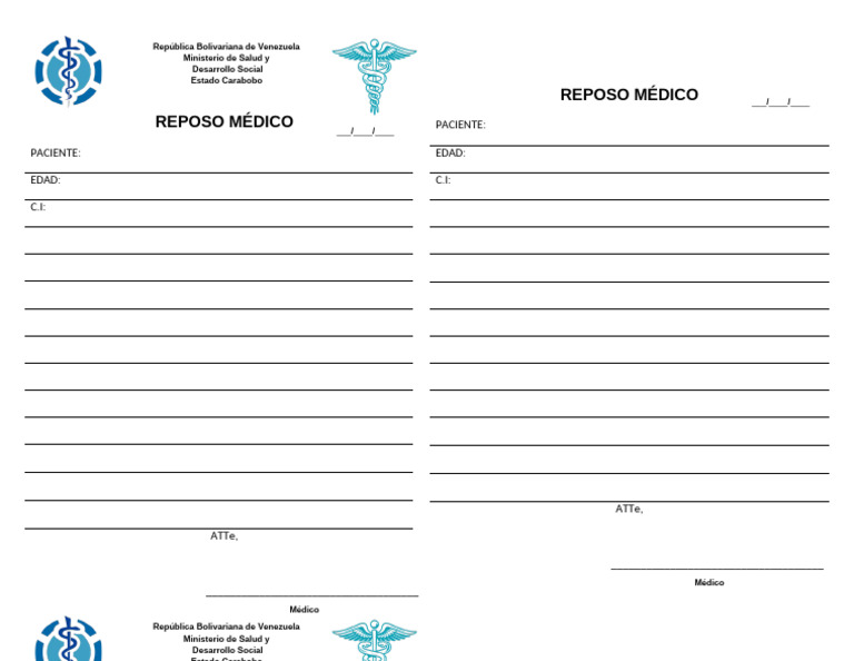 REPOSO MEDICO Sara | PDF