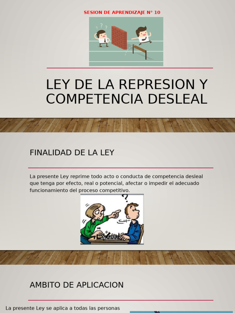 Ley de Competencia Desleal y Reprensión | PDF | Mercado (economía) | Bienes