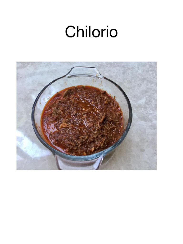 Receta de Chilorio Casero Fácil | PDF