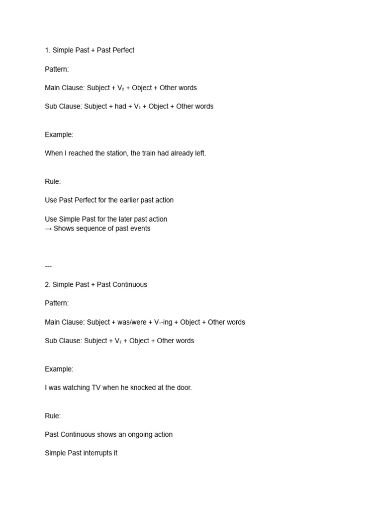 Dual Sentence Pattern | PDF