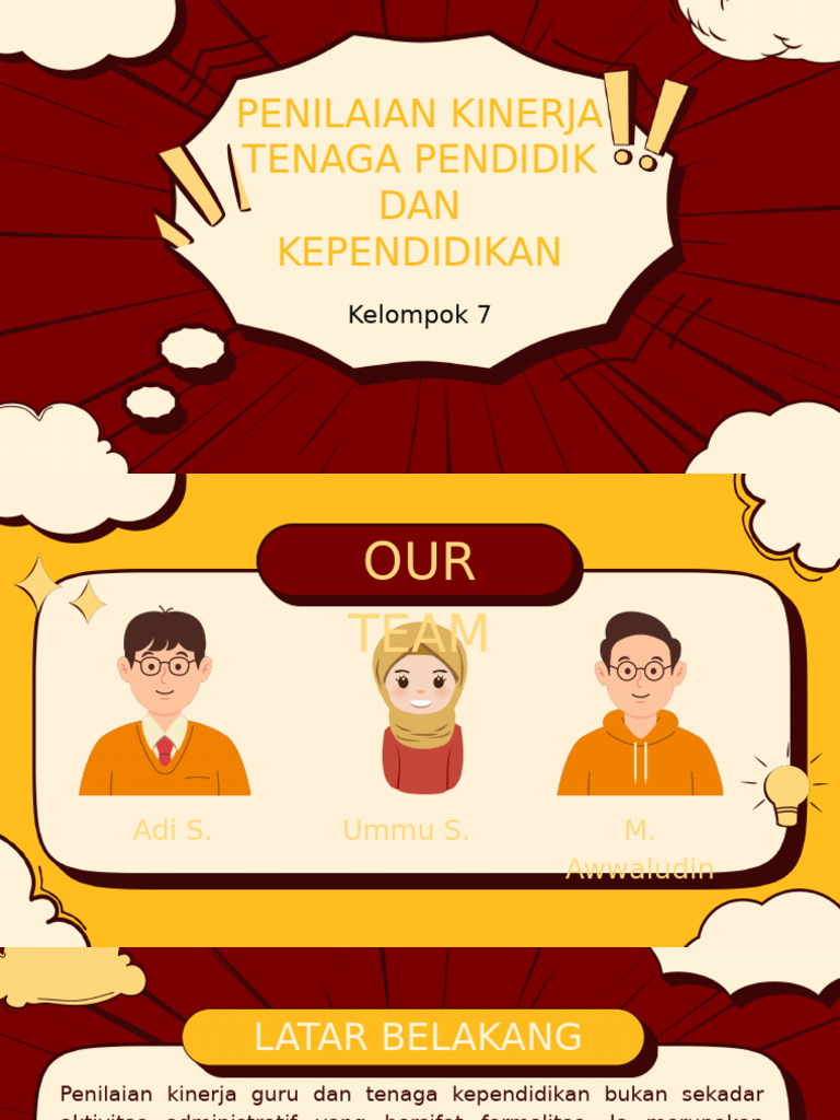 Kelompok 7 Penilaian Kinerja Tenaga Pendidik Dan Kependidikan | PDF