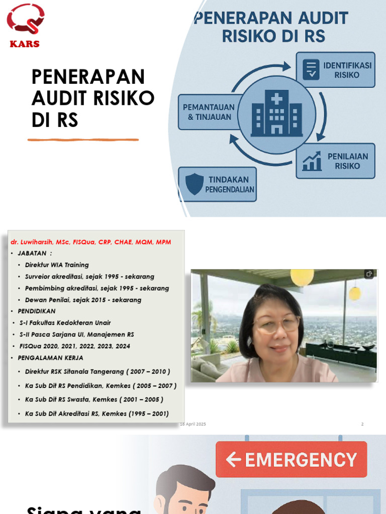 Penerapan Audit Resiko Di RS | PDF