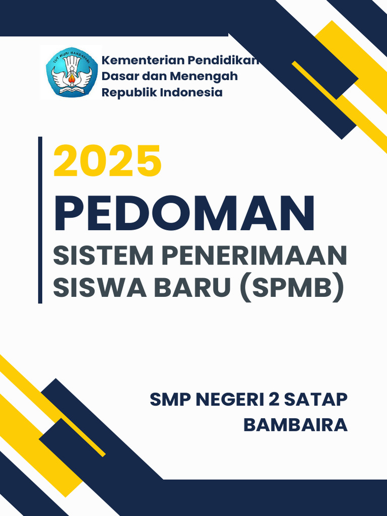 Sampul Pedoman SPMB | PDF