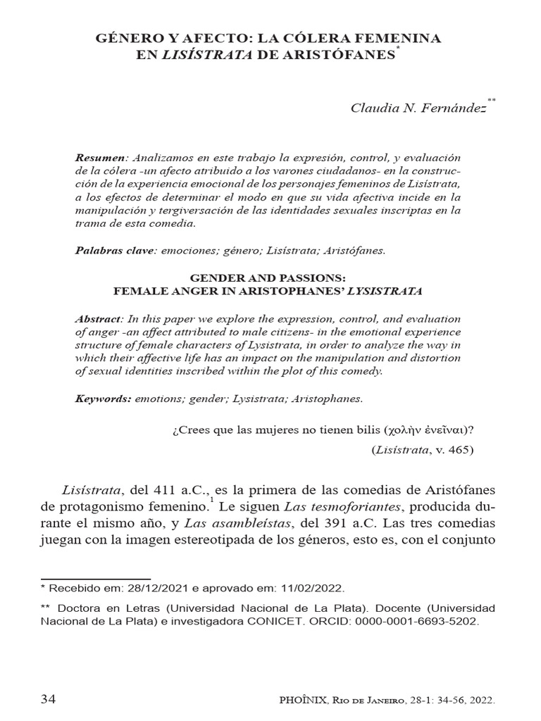 G-Nero y Afecto. La C-Lera Femenina | PDF | Masculinidad | Ira