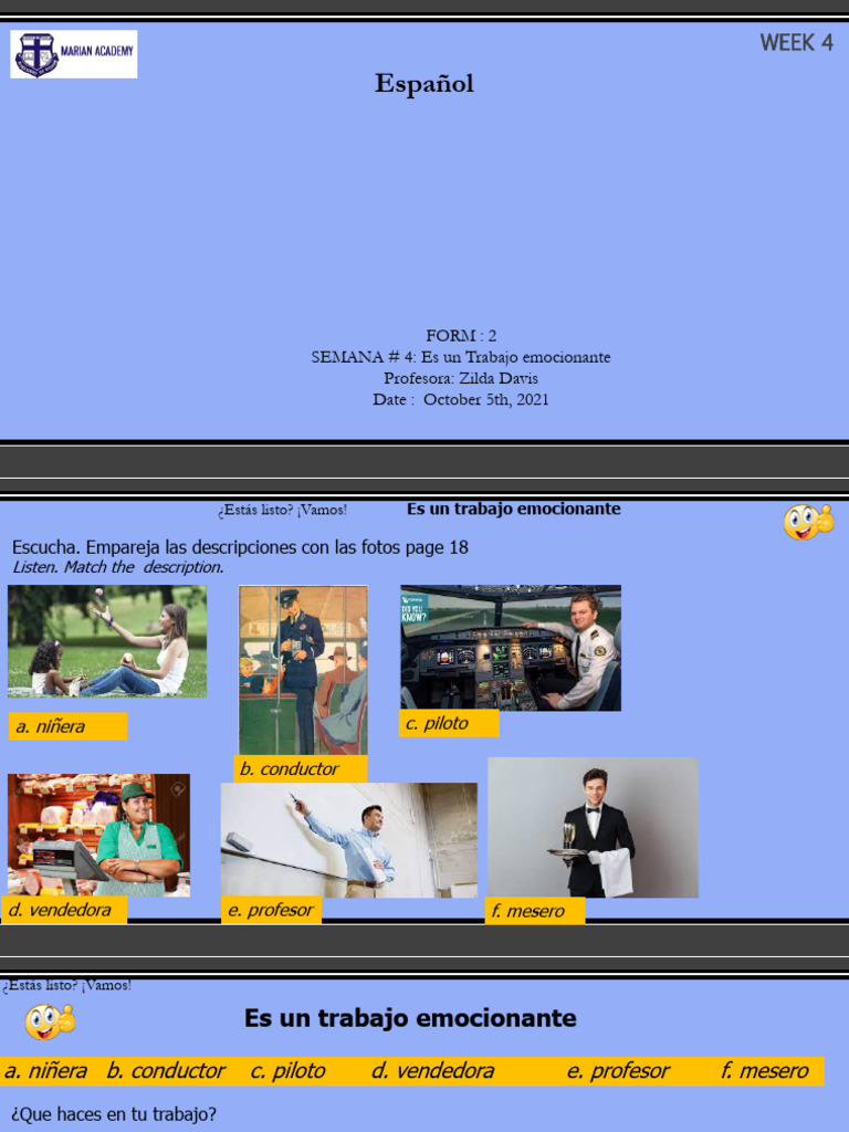 Spanish - FORM 2 - WORK For You | PDF