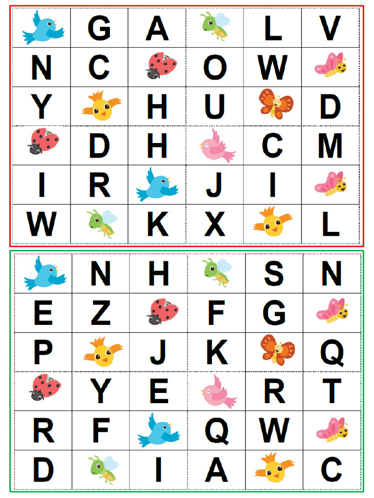 Bingo Letras | PDF