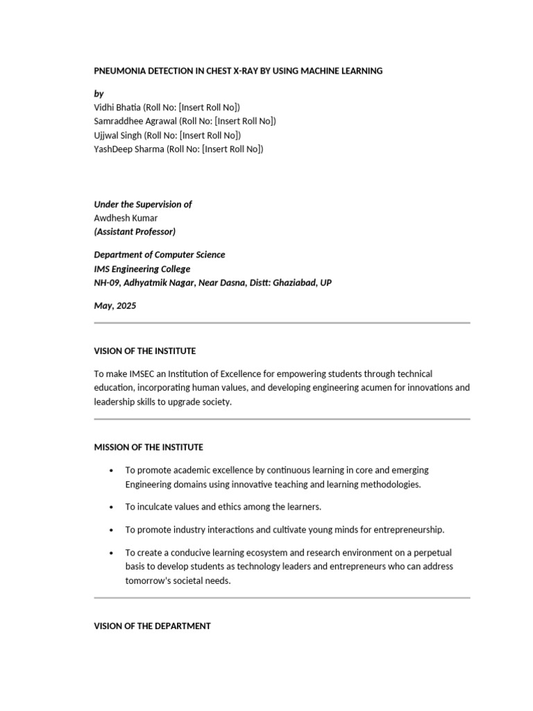 Pneumonia Detection in Chest X1.1 | PDF | Engineering | Knowledge