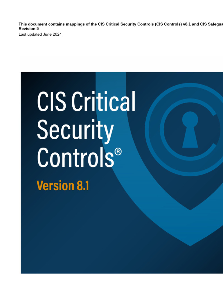 CIS Controls v8.1 Mapping To NIST SP 800 53 Rev 5 Moderate and Low Ba ...
