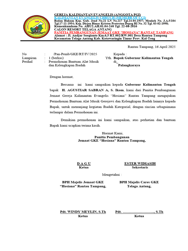 Revisi Proposal Gke Hosiana - Musik | PDF