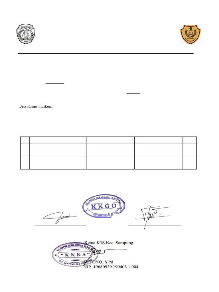 Undangan Seleksi O2sn 2025 | PDF