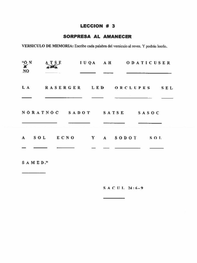 Leccion 3 Sorpresas Al Amanecer | PDF