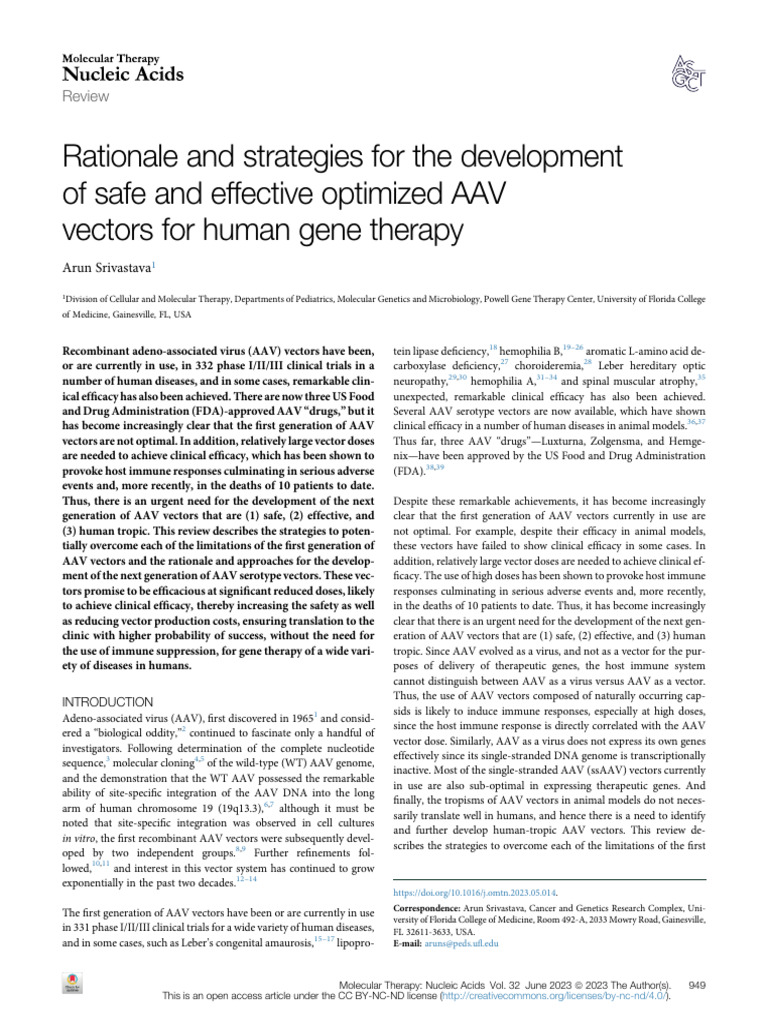 2023-Rationale and Strategies For The Development of Safe and Effective ...