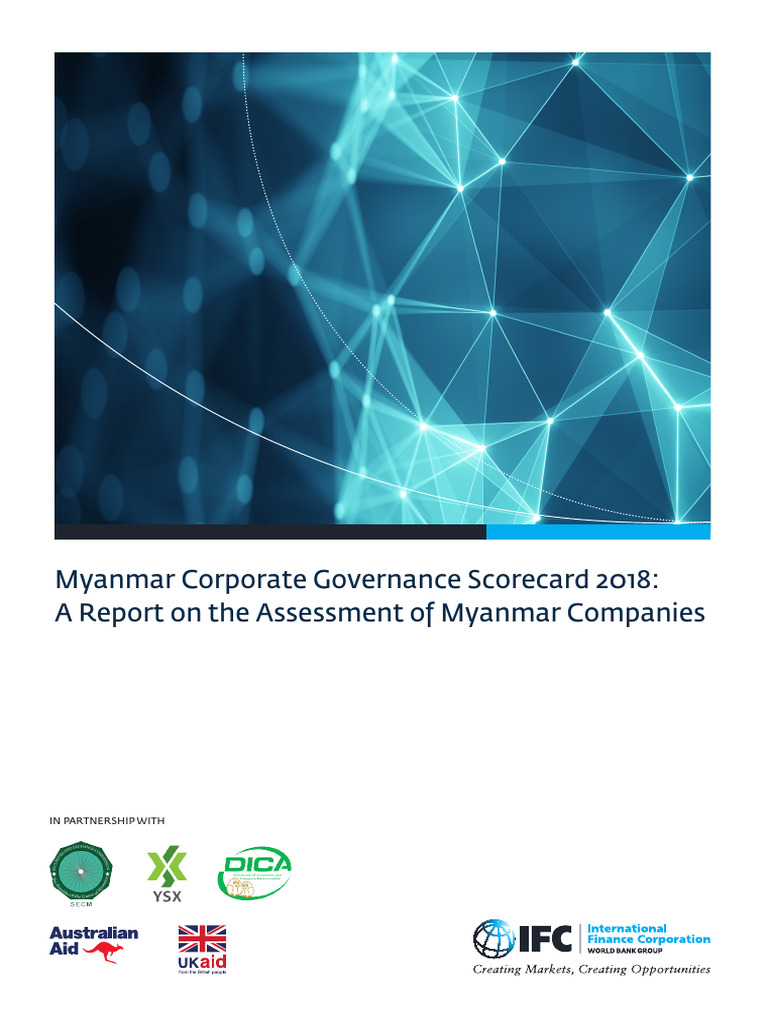 Myanmar CG Scorecard Eng 2 1 | PDF | Corporate Governance | Governance