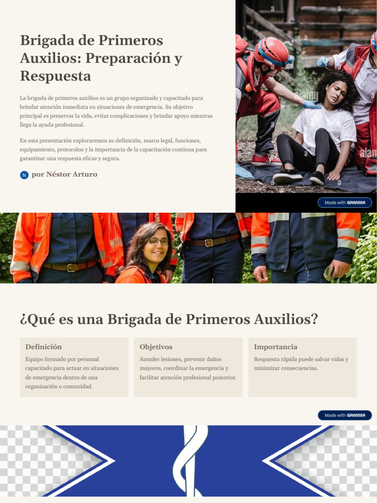 Brigada de Primeros Auxilios Preparacion y Respuesta | PDF | Reanimación cardiopulmonar ...
