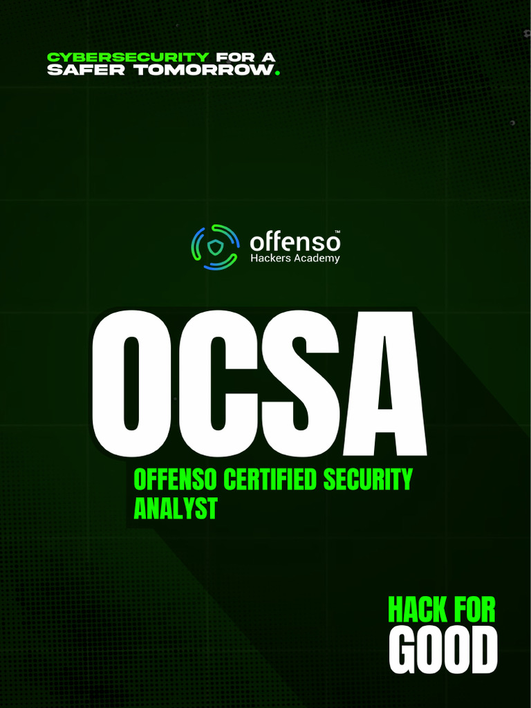 OCSA Brochure 2025 (Kochi) - 1 | PDF | Computer Security | Security