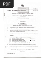 CXC Csec It p2 2022 June | PDF