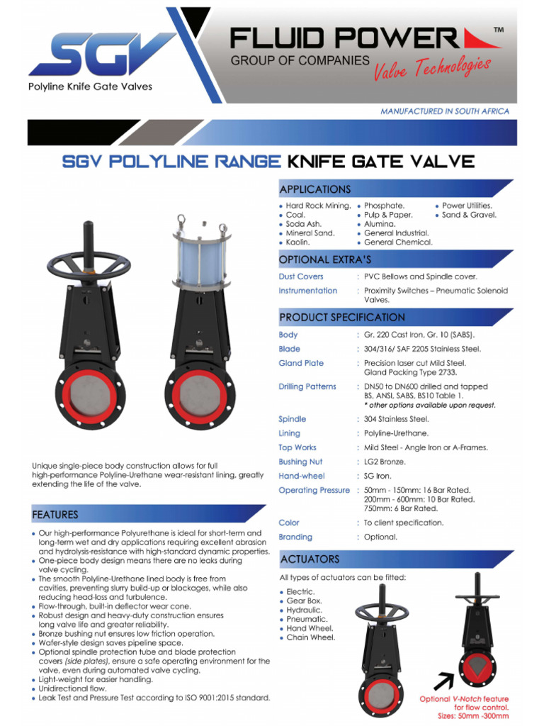 Fluid Power SGV | PDF