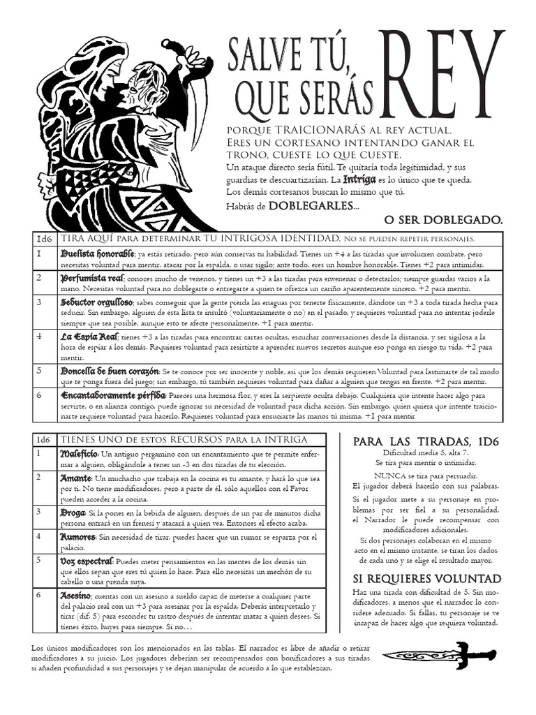 Salve tú que serás rey - Juego de Rol | PDF