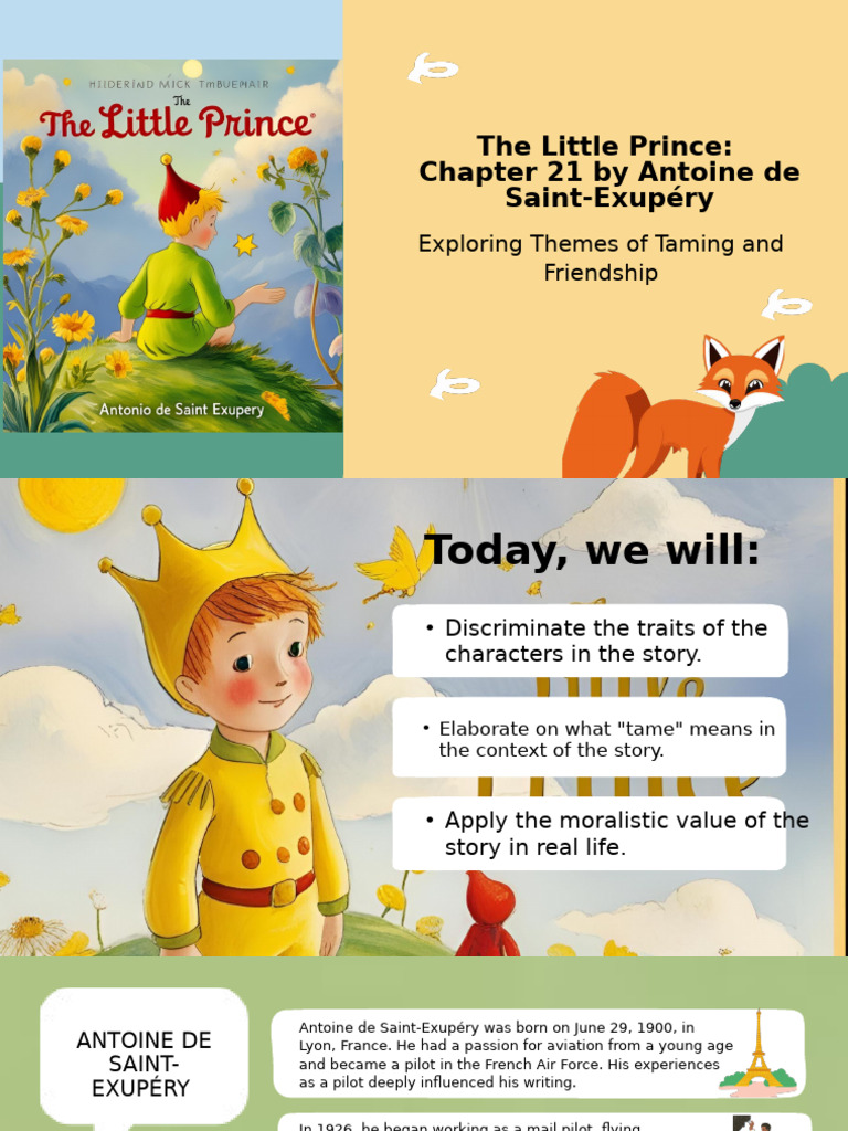 CHAPTER 21 of The Little Prince by Antoine de Saint Exupéry | PDF | The ...