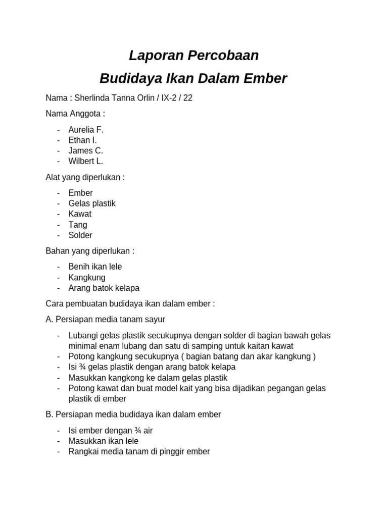 Laporan Percobaan Prak | PDF