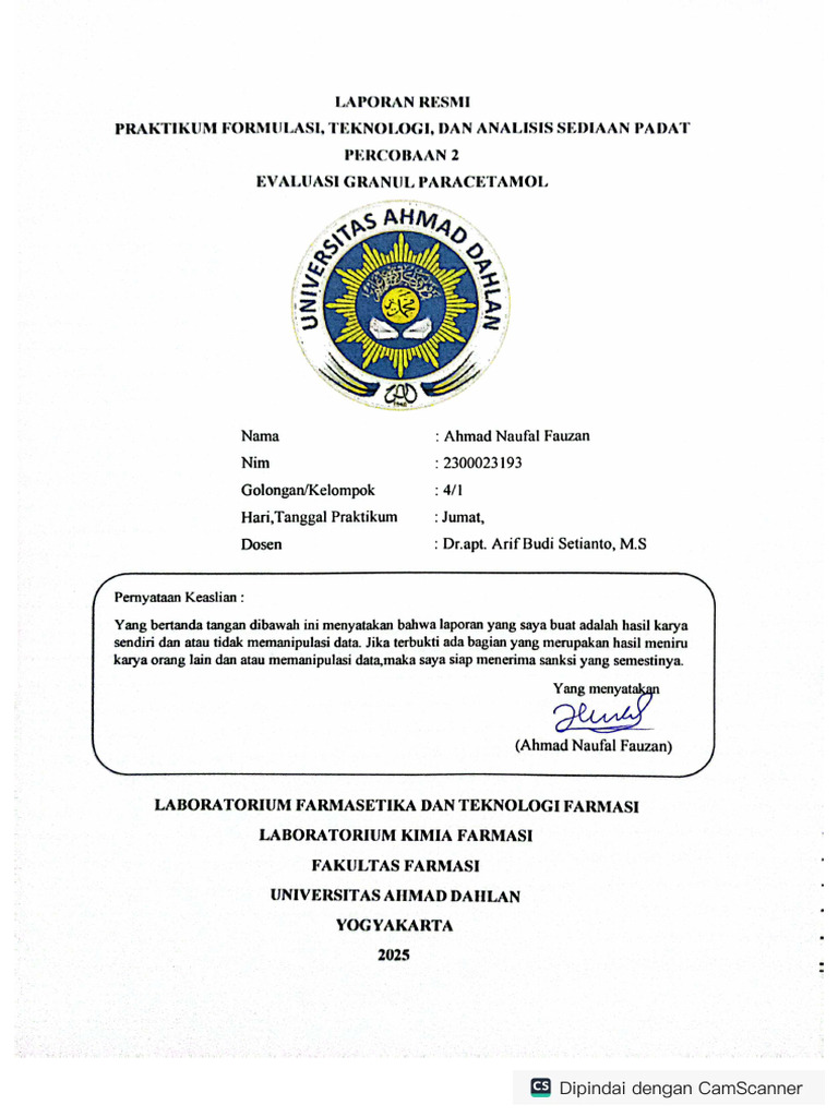 Lapres P2 FTAS | PDF