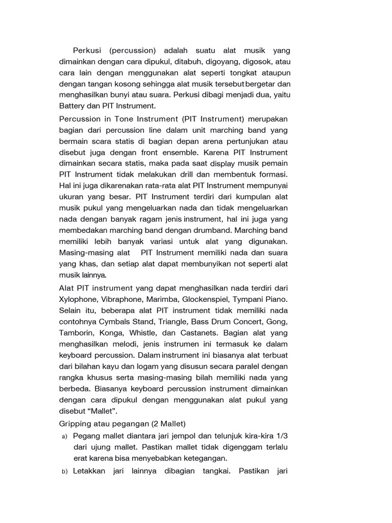 Memahami PIT Instrument dalam Musik | PDF