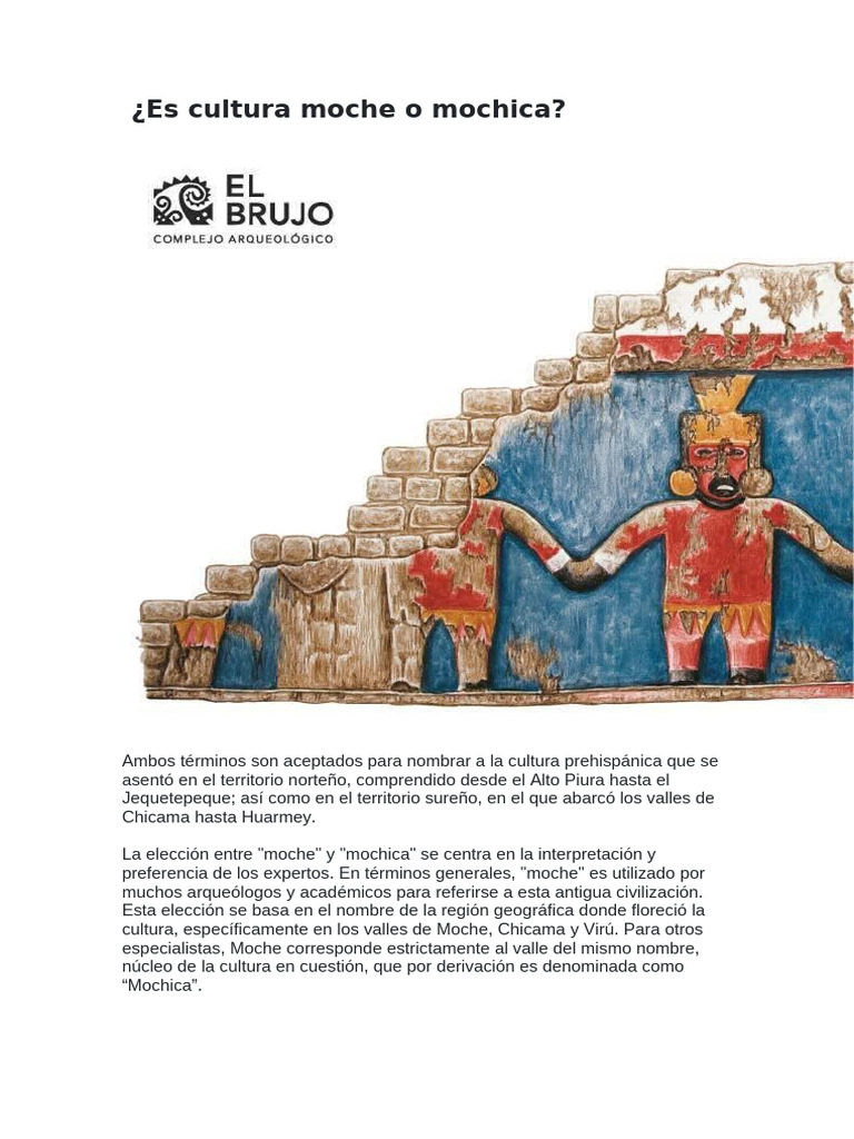 Es Cultura Moche o Mochica | PDF
