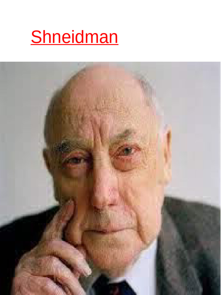 Shneidman EXPOSICION | PDF
