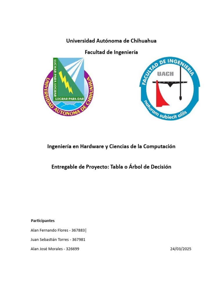 Entregable de Proyecto_ Tabla o Árbol de Decisión | PDF