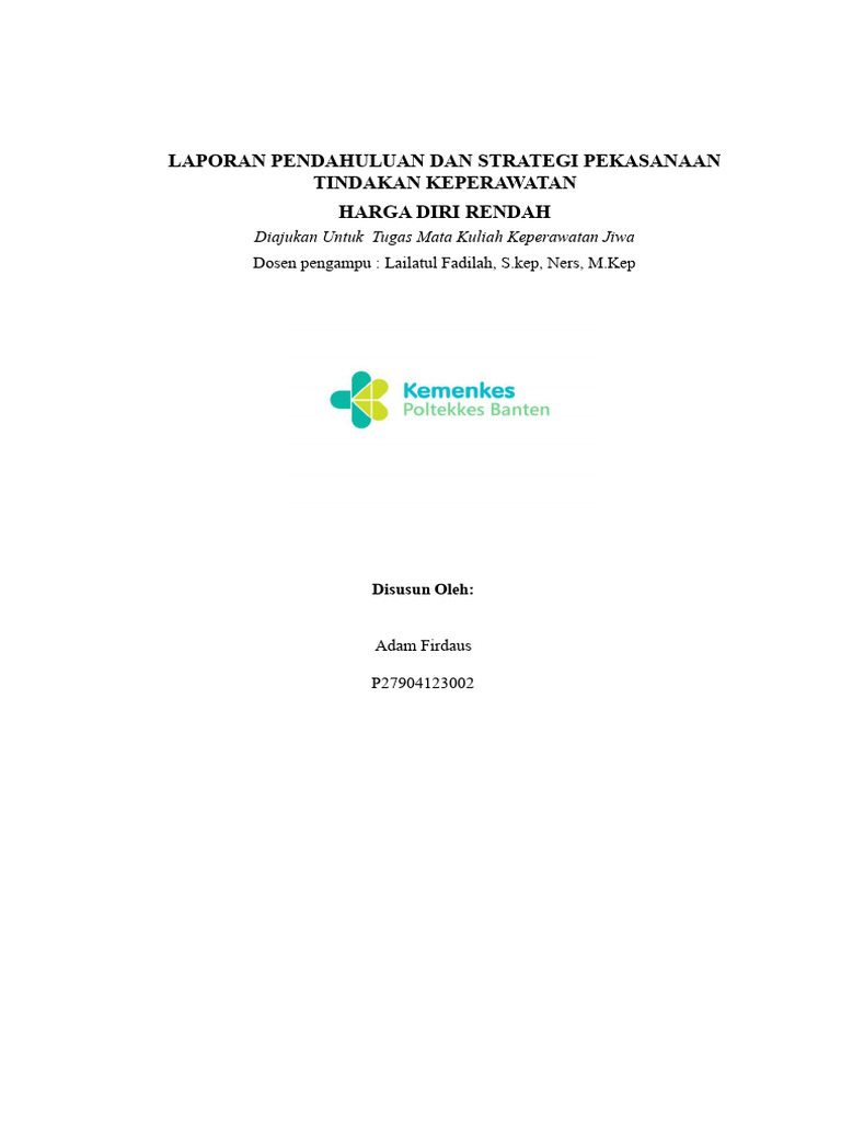 Harga Diri Rendah | PDF