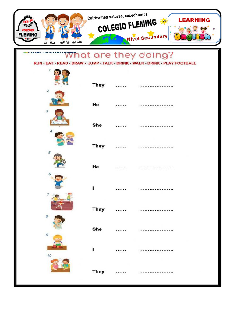 Present Continue | PDF