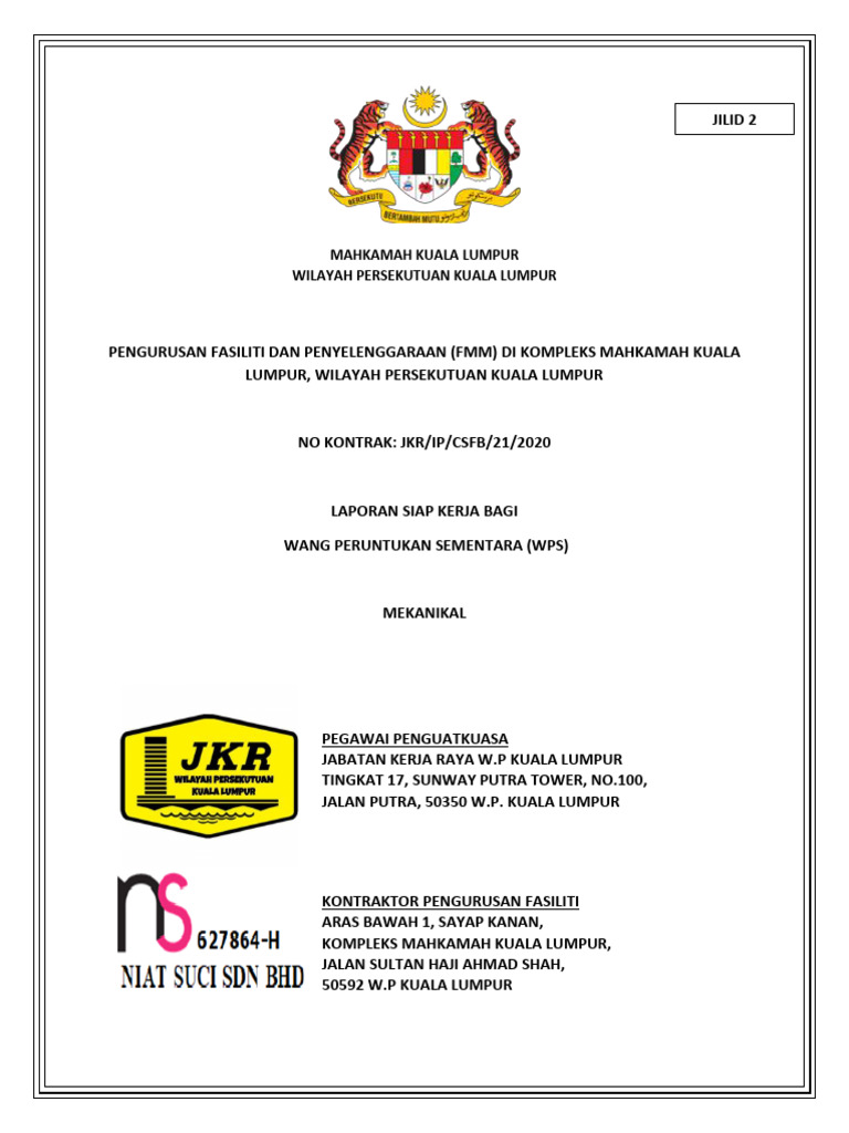 Cover Page Laporan Siap Kerja NSSB WPS | PDF