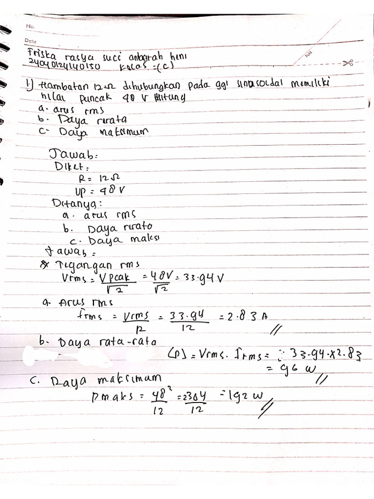 Friska Rasya suci-mhs-AC1C | PDF